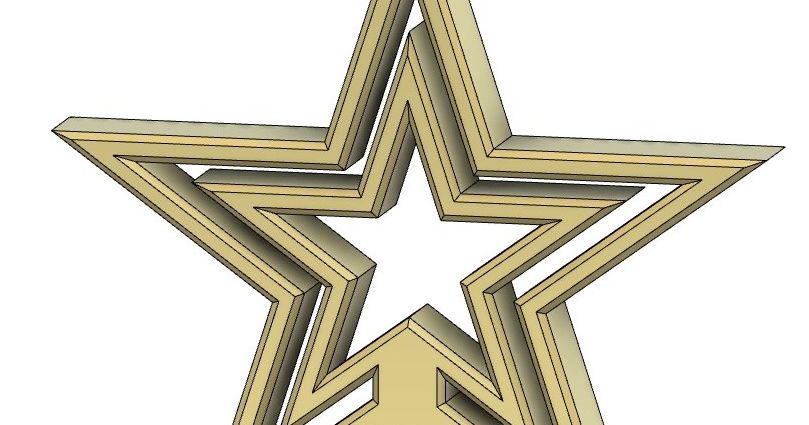Christmas tree star by Qubas23 | Download free STL model | Printables.com