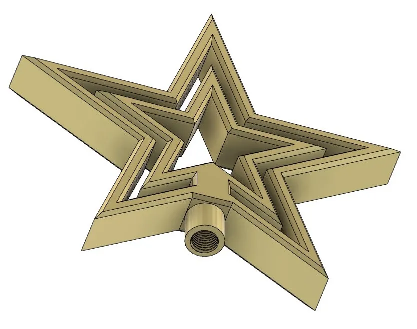 Christmas tree star by Qubas23 | Download free STL model | Printables.com