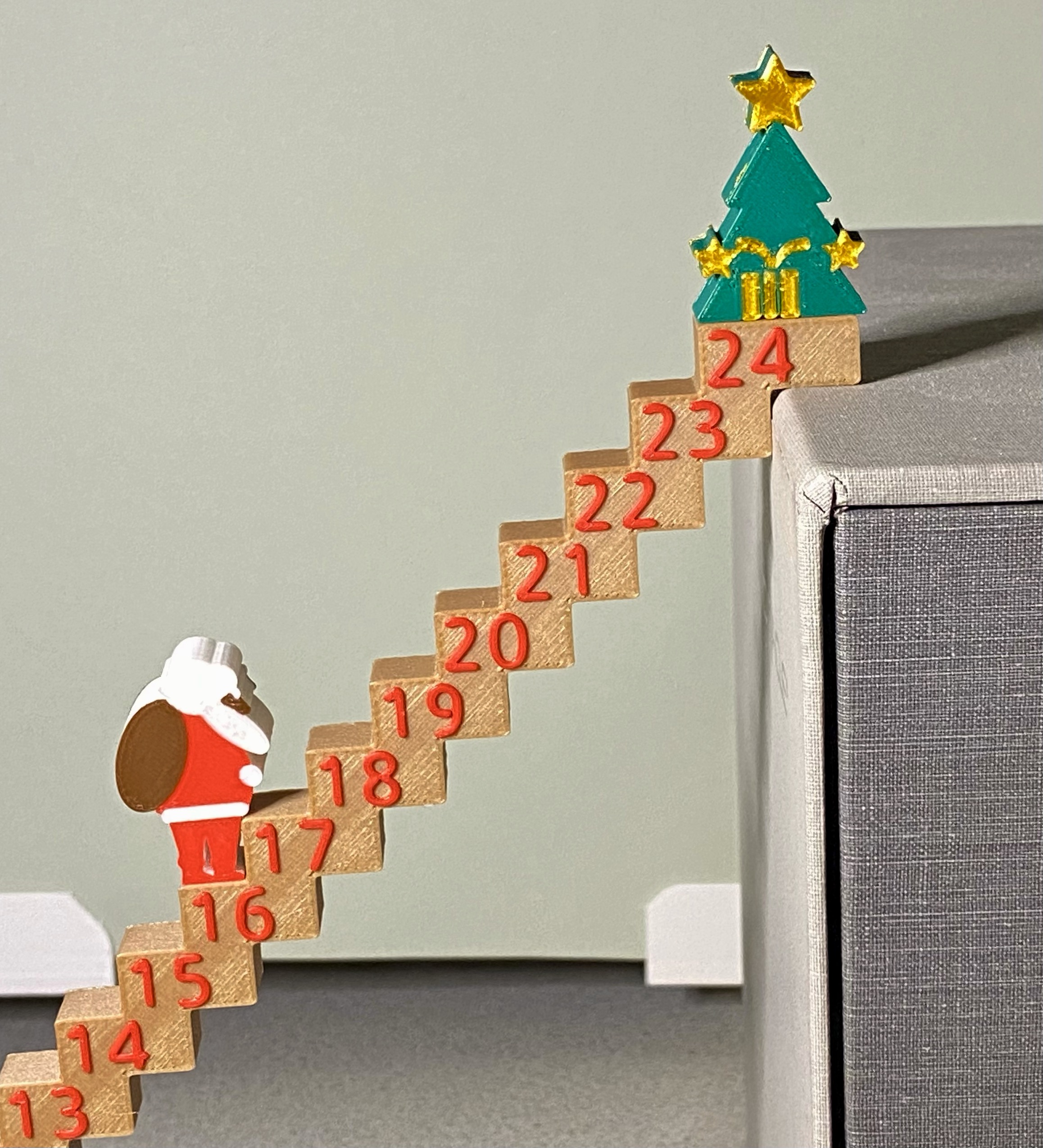 Advent Ladder Stairs to X-Mas Eve by Tritschi | Download free STL model ...