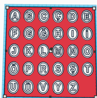 Turkish Alphabet Set by Coşkun Okay | Download free STL model ...