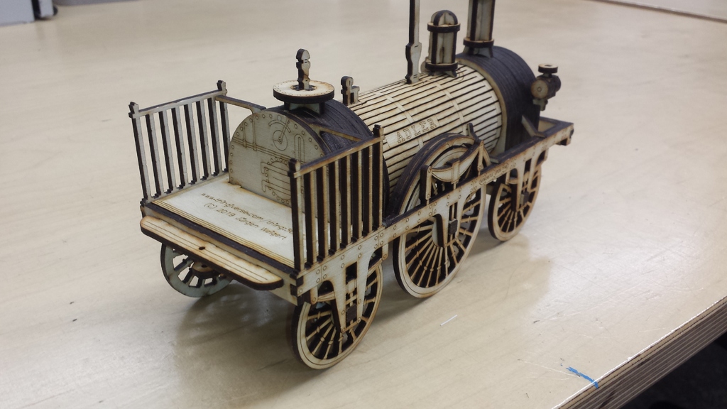 Adler Steam Locomotive by Jürgen Weigert | Download free STL model ...