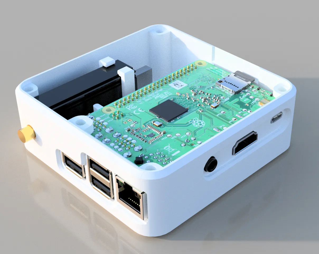 Home Assistant Raspberry pi enclosure by ktbr | Download free STL model ...