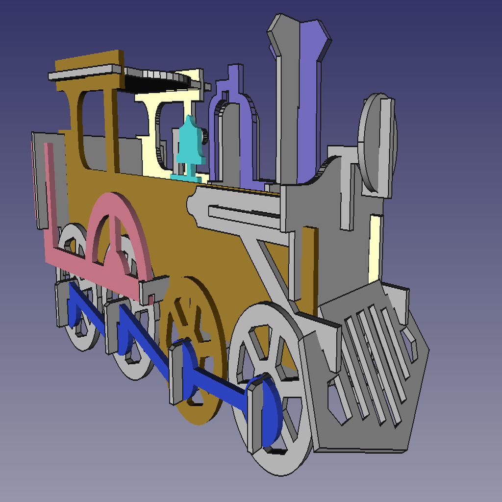 Wooden Toy Train by Jürgen Weigert | Download free STL model ...