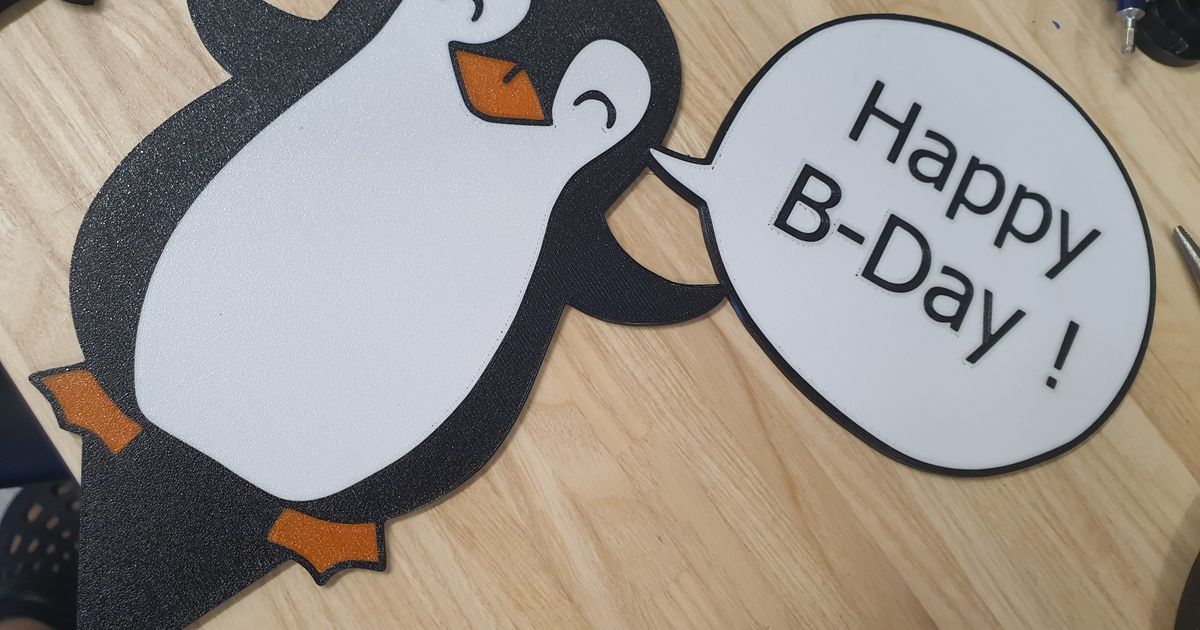 Pinguin cake topper by Forensics | Download free STL model | Printables.com
