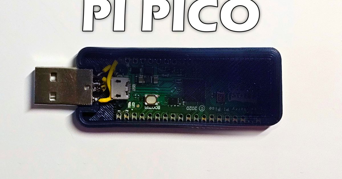 Pi pico USB stick by Magmabow | Download free STL model | Printables.com