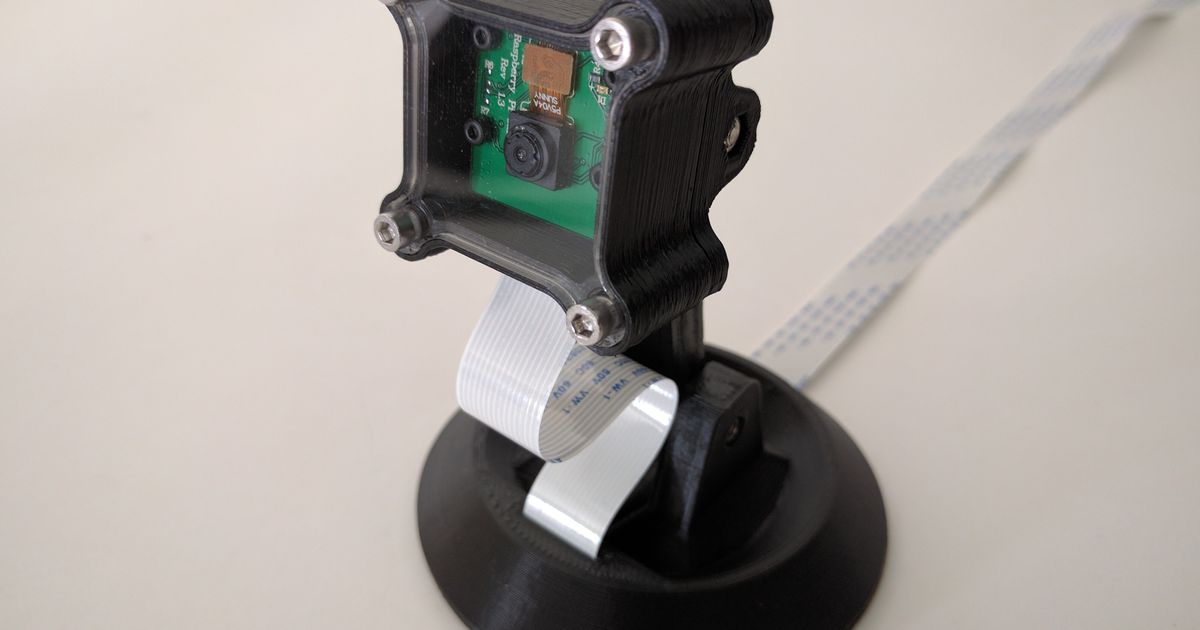 Raspberry Pi Camera Desktop Stand by Greg_The_Maker | Download free STL ...