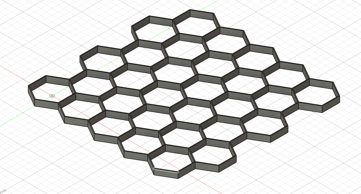 Integrated lawn hex grid by jattie | Download free STL model ...