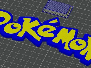 Pokemon Logo by Metalhead Printing | Download free STL model ...
