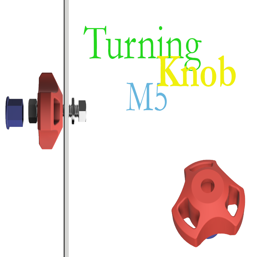 turning knob for m5 hex head - 12mm by Ideenlabor | Download free STL ...