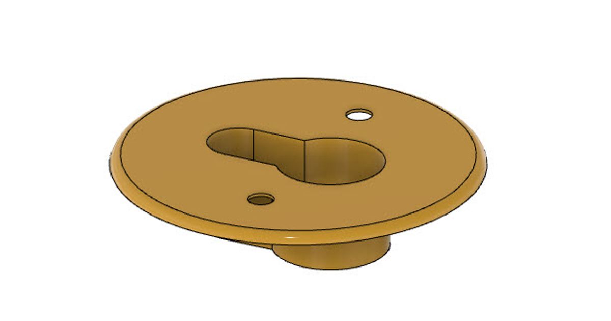 lock insert cover by Hasoth | Download free STL model | Printables.com