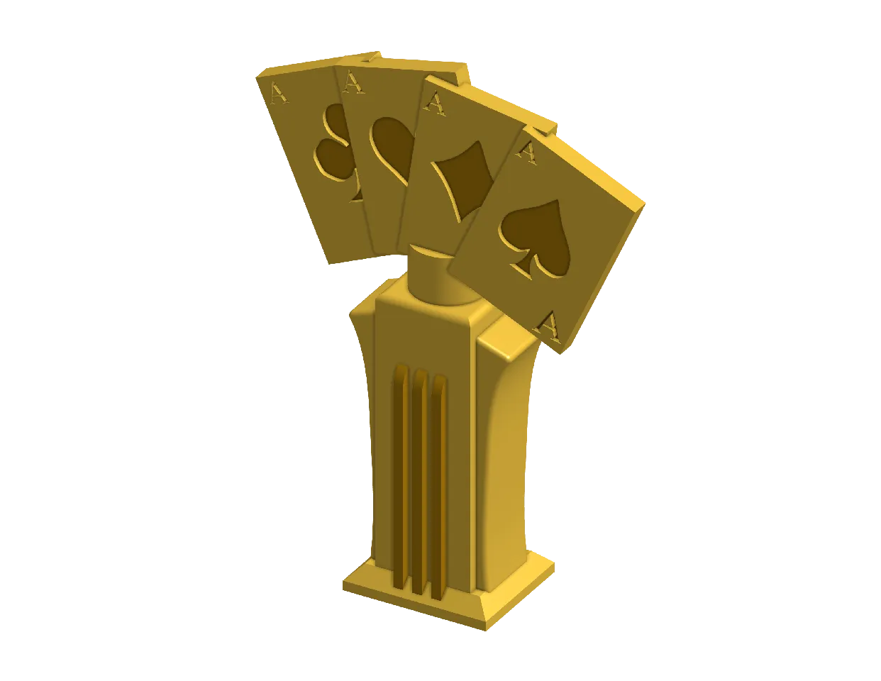 Poker trophy by Kaéna Trenchant | Download free STL model | Printables.com