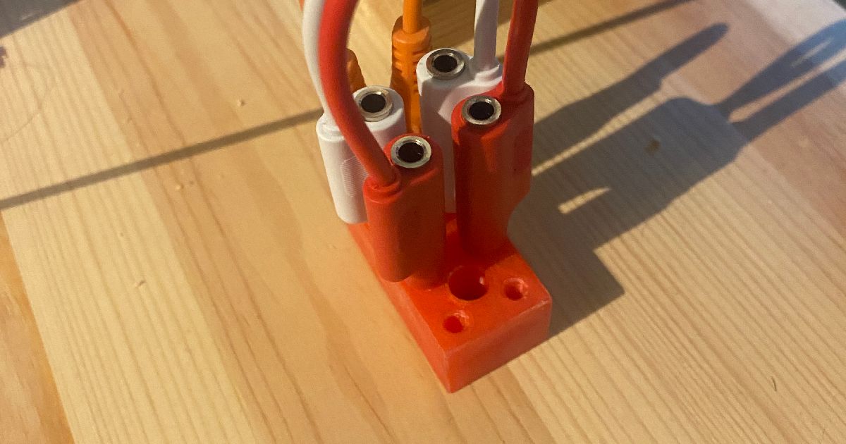 Patch cable holder by JHB95 | Download free STL model | Printables.com
