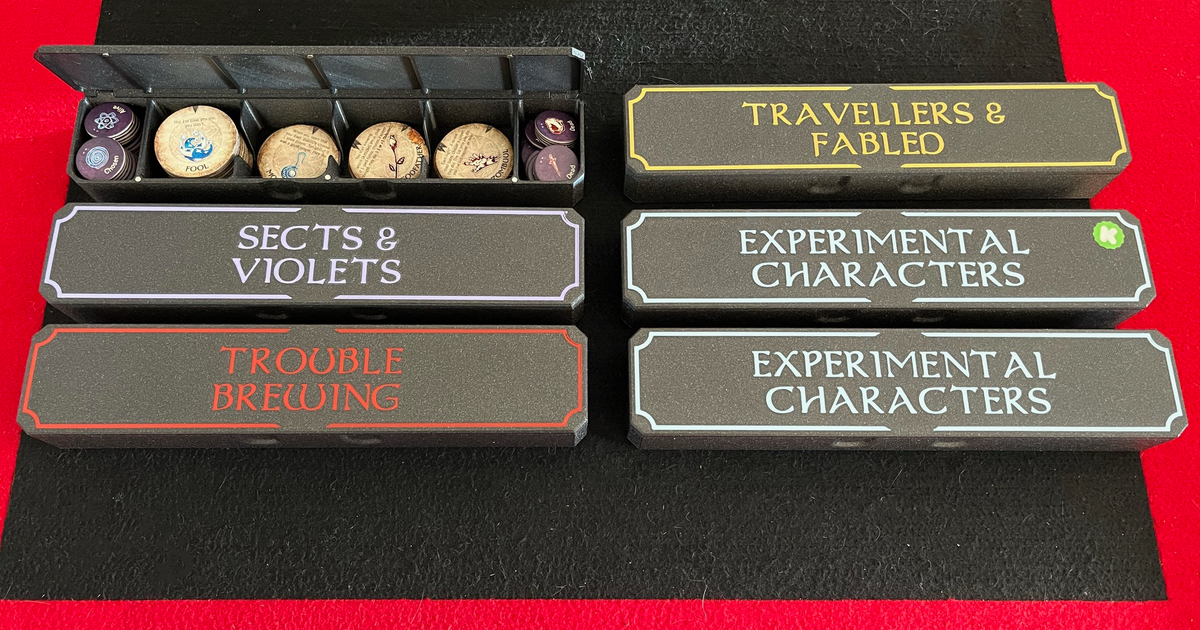 Blood on the Clocktower Token Boxes (for Prusa Mk3/4) por Steven D ...