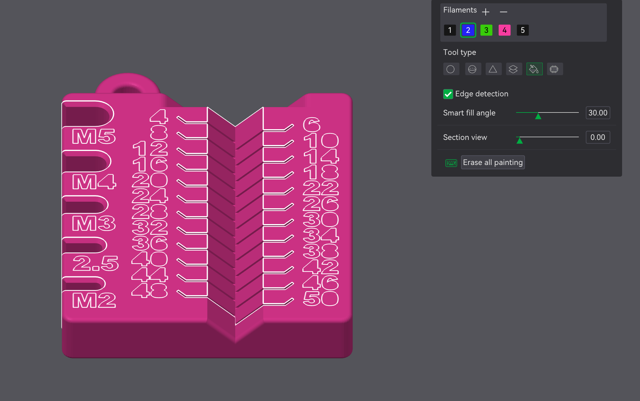 Metric Fillet Gauge by [Drewnja] | Download free STL model | Printables.com