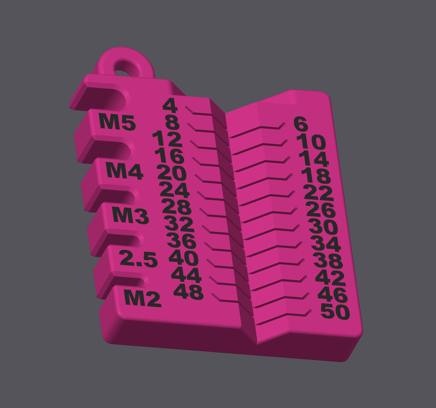 Metric Fillet Gauge by [Drewnja] | Download free STL model | Printables.com