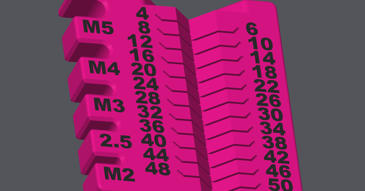Metric Fillet Gauge by [Drewnja] | Download free STL model | Printables.com