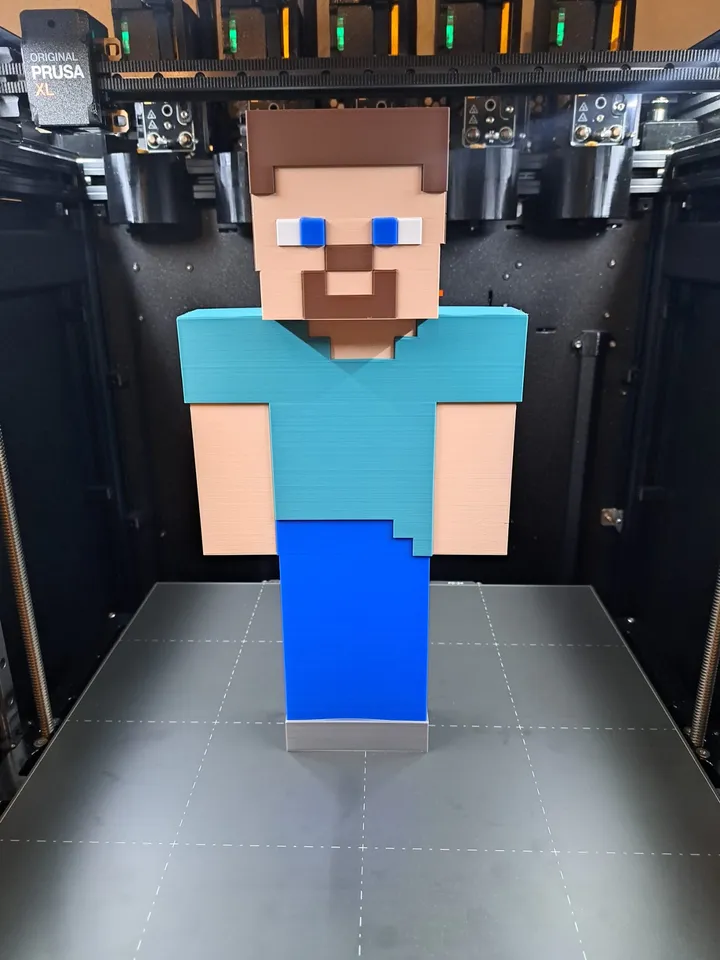 Minecraft Steve Multicolor by Beni501 | Download free STL model ...