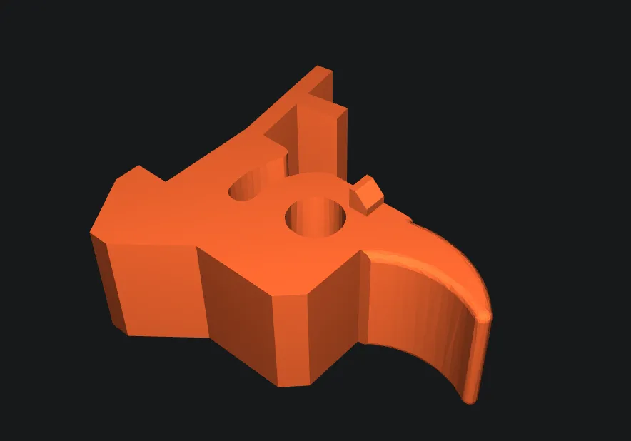 Better Trigger for mp5 Spring Gun by HenrydaMan | Download free STL ...