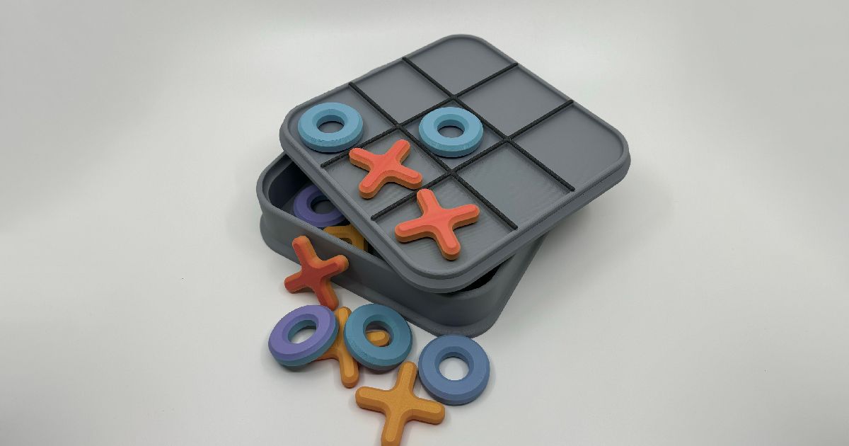 Tic Tac Toe Game Box by Polymaker Education | Download free STL model ...