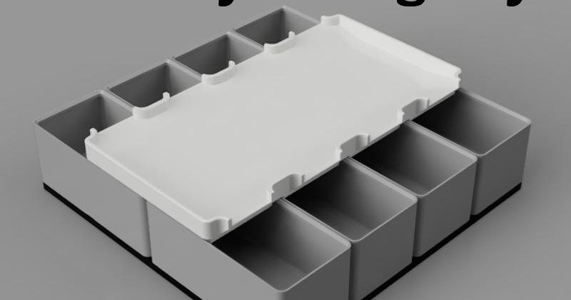 Gridfinity sorting tray by ORM | Download free STL model | Printables.com