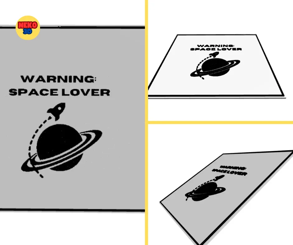 Warning: space lover sign by Neko3D | Download free STL model | Printables.com