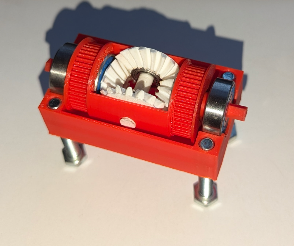 Compact GT2 driven open differential for RC car by MPGod42 | Download ...