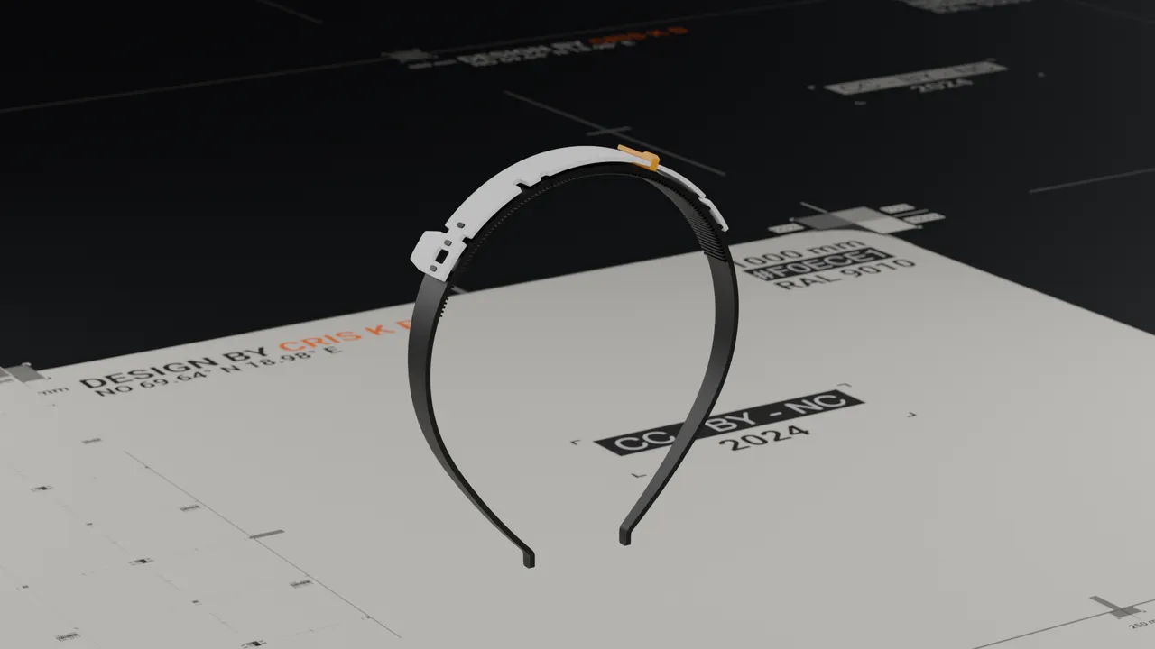 Techwear Hairband by Cris K B | Download free STL model | Printables.com