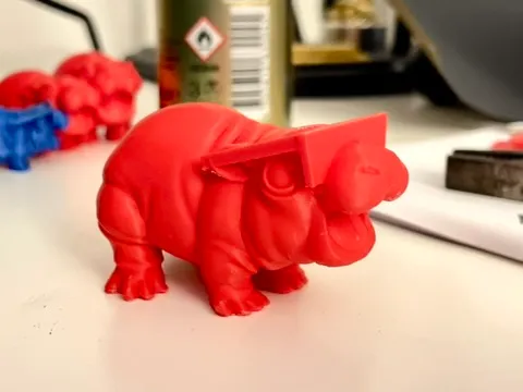 Moo Deng with silly hats collection by aleks | Download free STL model ...