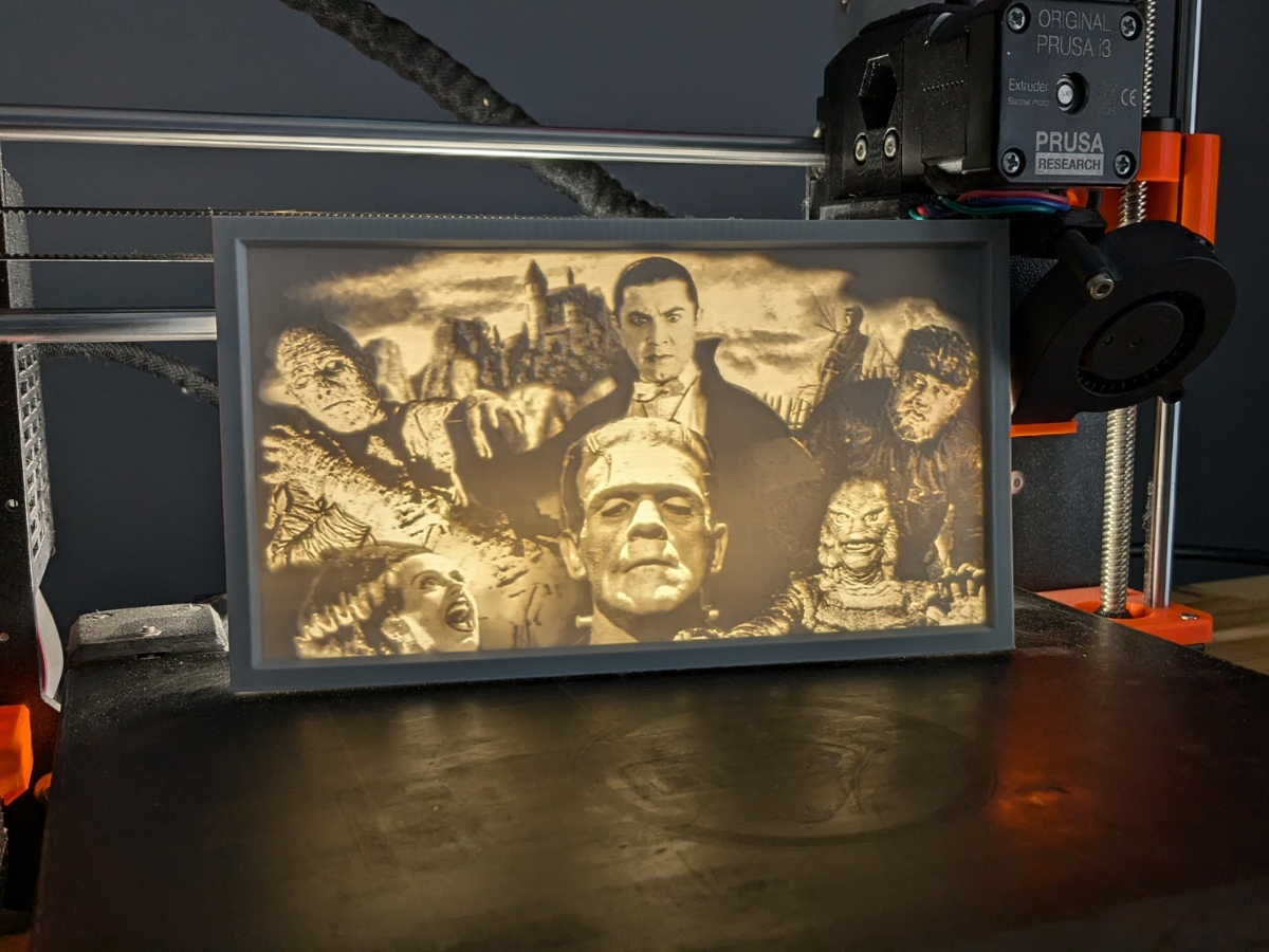 Classic Universal Monsters Lithophane by Taylor Herrin | Download free ...