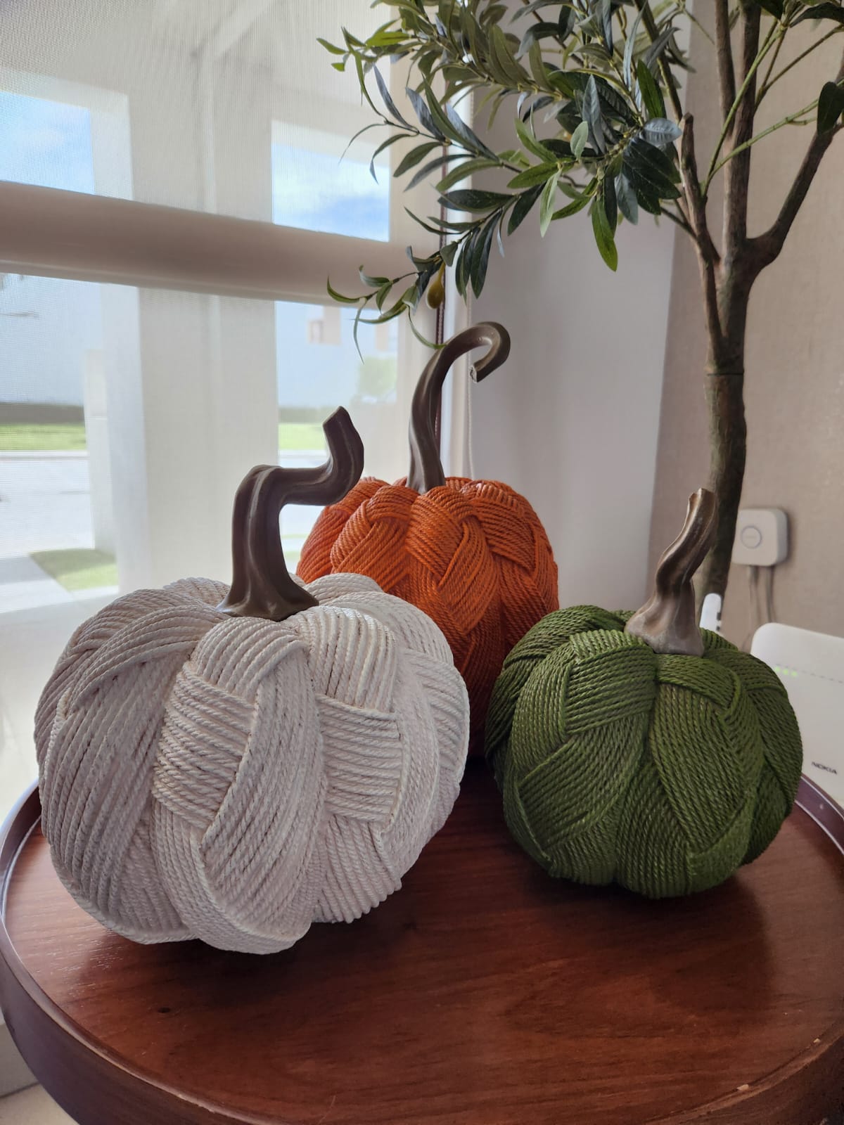 Small Braided Rope Pumpkin Decor by Hago Mis Muebles | Download free ...