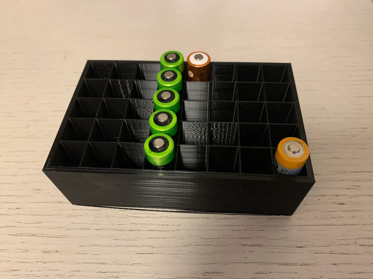 40x AA Battery Holder square design by jpb123 | Download free STL model ...