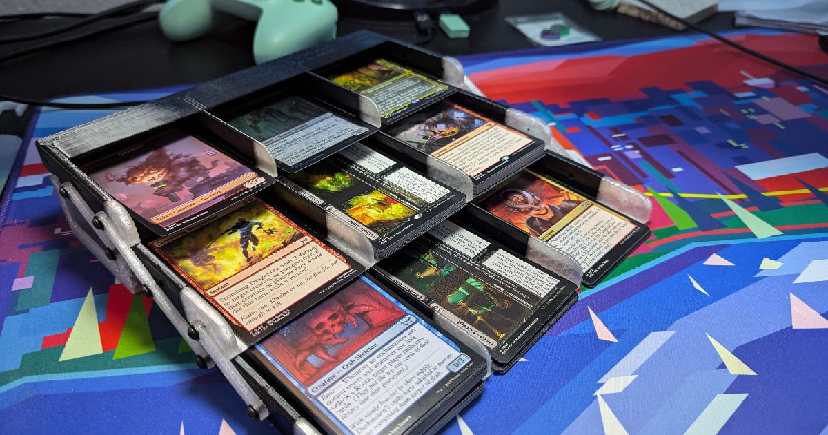 Mtg Card foldable Tray / Sorting Tray 405 cards by SnowPig | Download ...