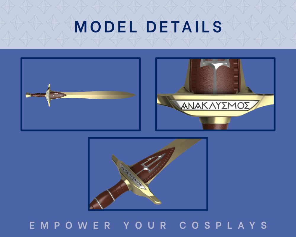 RIPTIDE Sword (Book Version) STL Files [Percy Jackson and the Olympians ...