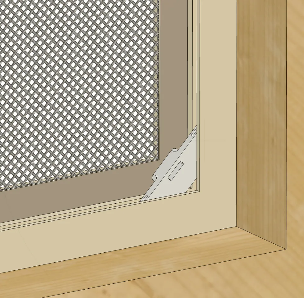 Window Screen Lock Tabs by mscalora | Download free STL model ...