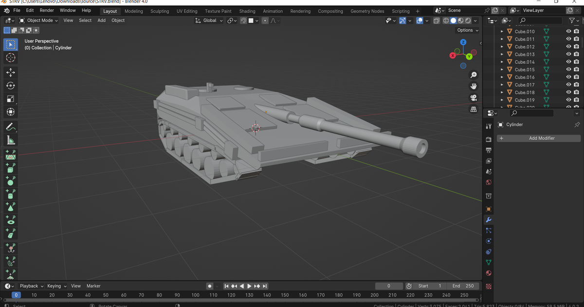 (NEED TESTERS) Stridsvagn 103 (Swedish MBT) by NoOne3D | Download free ...