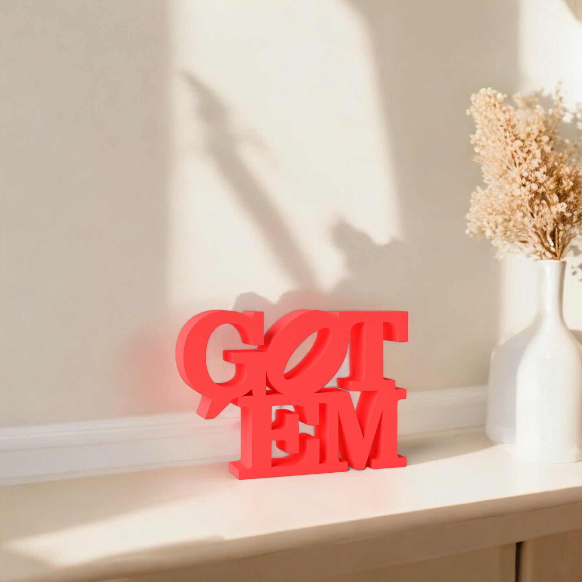 GOT'EM Sculpture by Levytek | Printables Store
