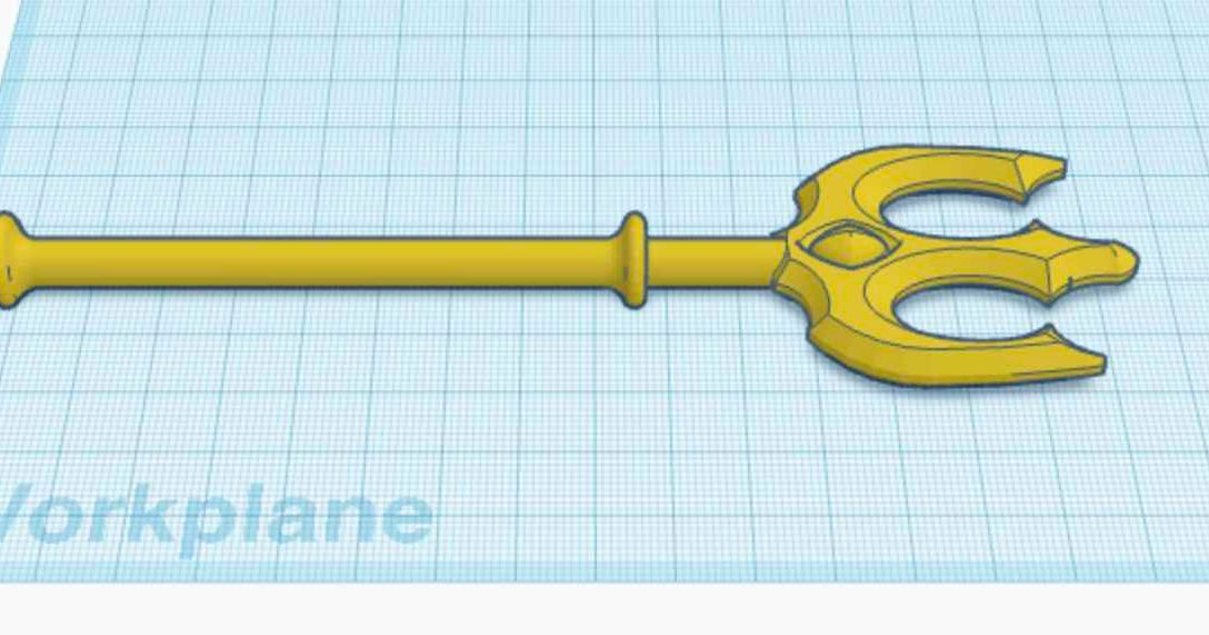 trident back scratcher by Makenzie Zwada | Download free STL model ...