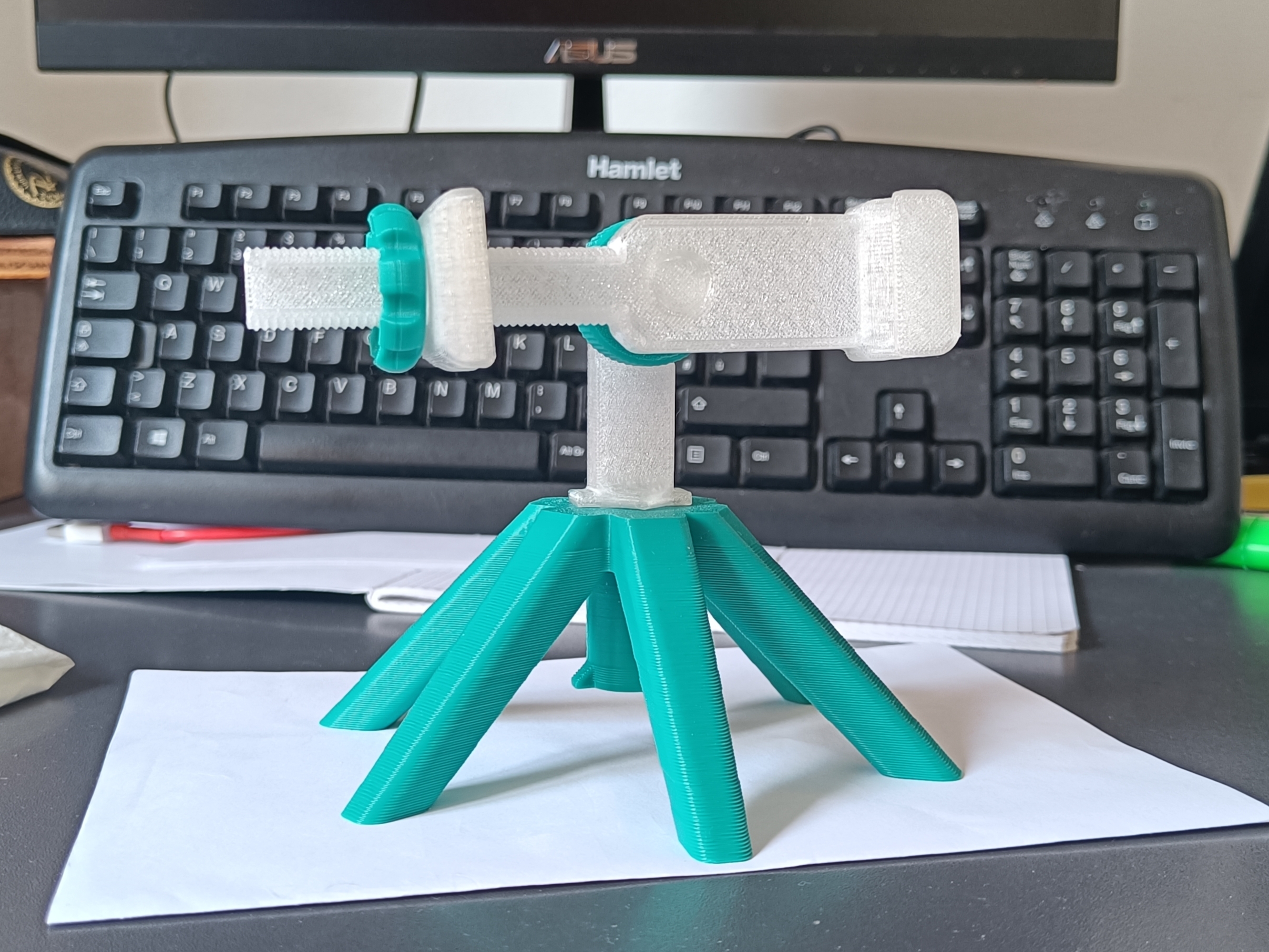 Pentapod Phone Stand | Improved by telepath | Download free STL model ...
