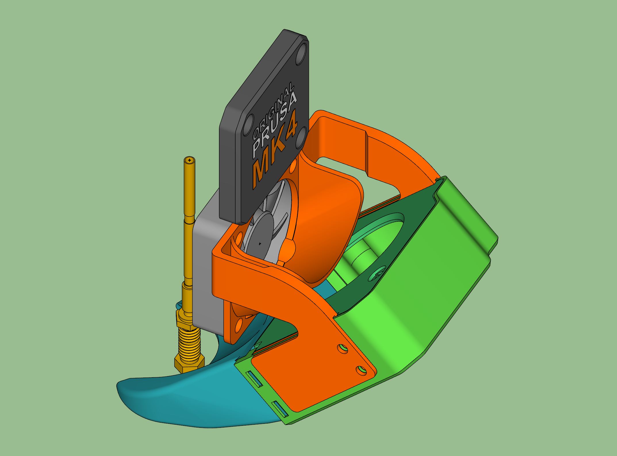 MK4S - Hotend-Fan shroud and Print-Fan holder von Stefan | Kostenloses ...