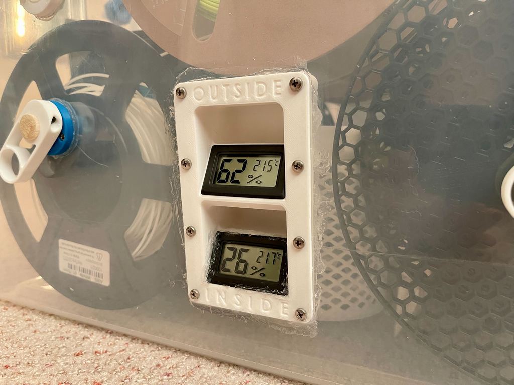 Filament Dry Box with Inside/Outside Humidity Sensor - Almost Entirely ...