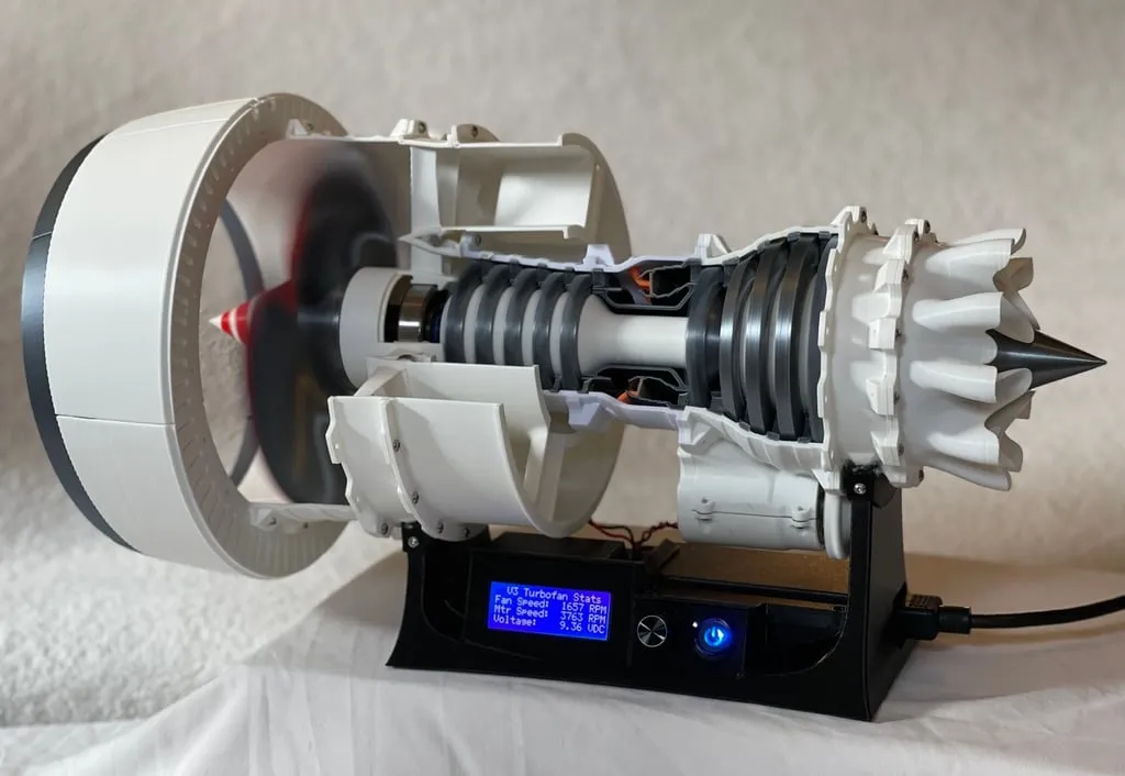 3D Printable Jet Engine - V3 Turbofan Driver (update complete) by ...