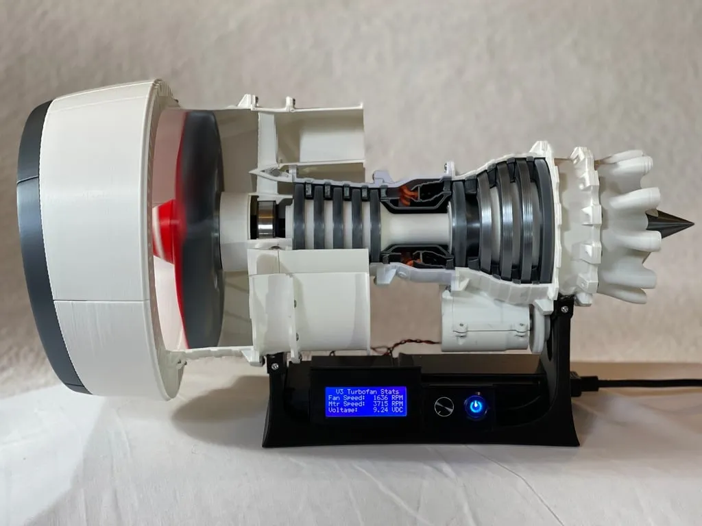 3D Printable Jet Engine - V3 Turbofan Driver (update complete) by ...