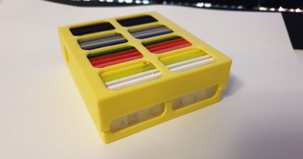 Box for Customizable Filament Sample by mathiaspl20 | Download free STL ...