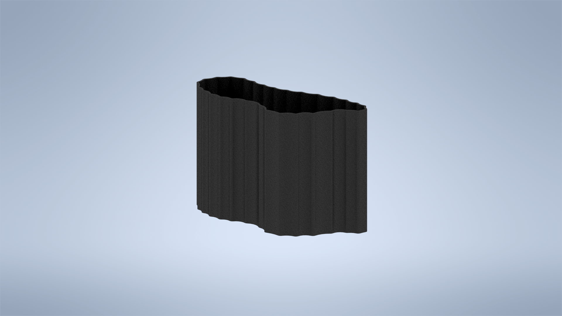 Elongated fluted flower vase by sunshinemakes | Download free STL model ...