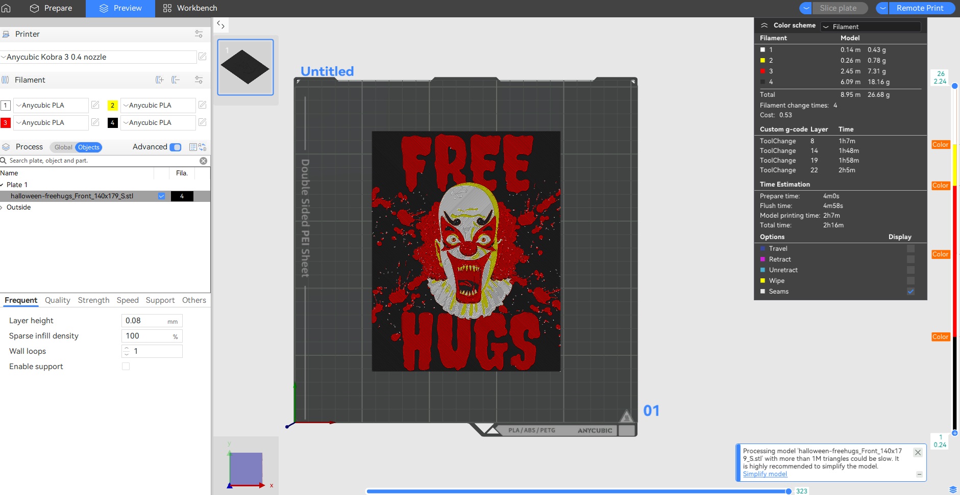 Halloween Killa Clown Free Hugs Deco by NoProblem | Download free STL ...