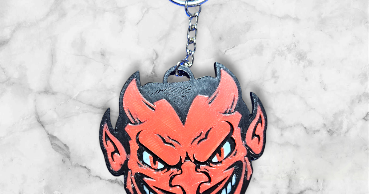 Halloween Devil Man Keychain by NoProblem | Download free STL model ...