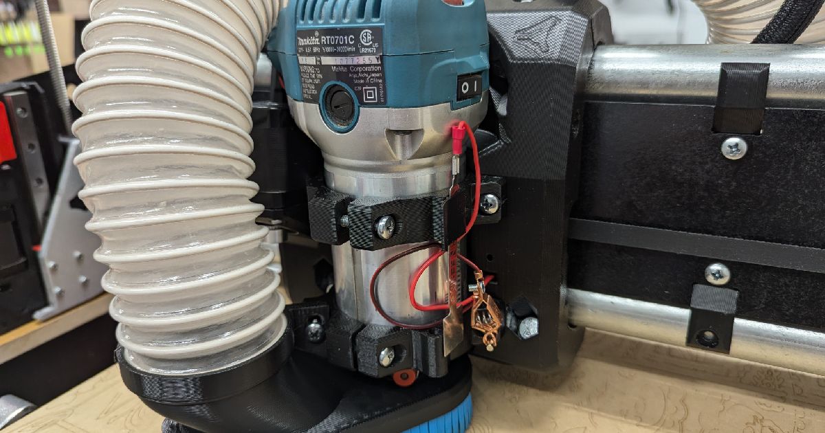 Makita 701 Tool Mount and Dust Shoe for the LowRider 4 CNC by V1 ...