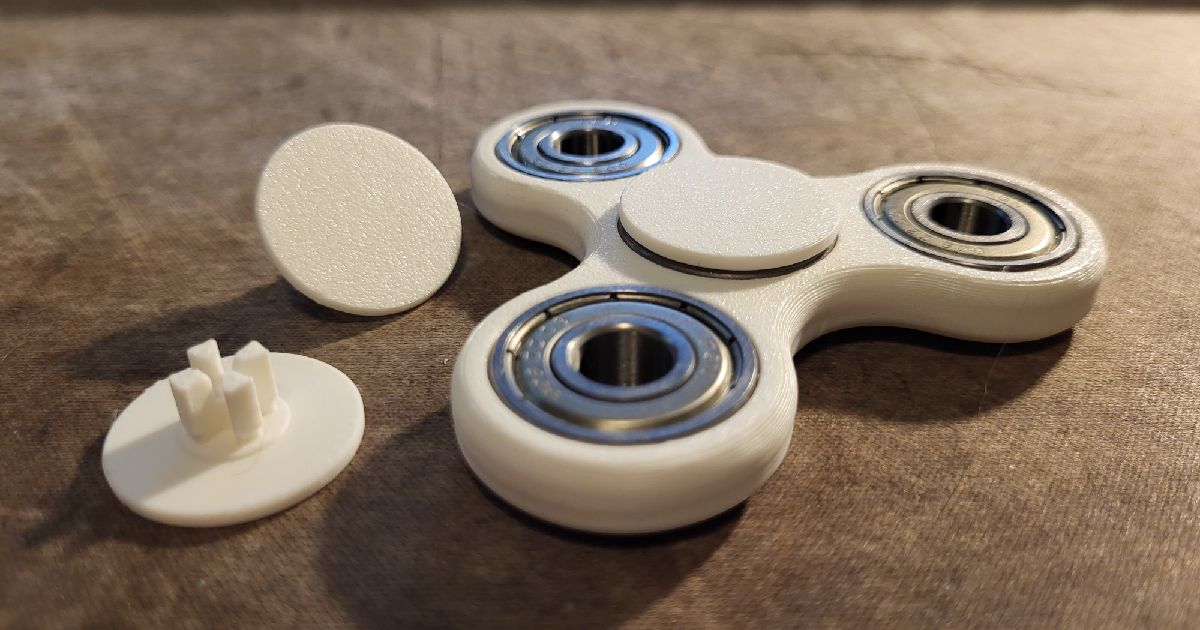 Fidget Spinner Snap In Cap by Mark Ignatiev | Download free STL model ...