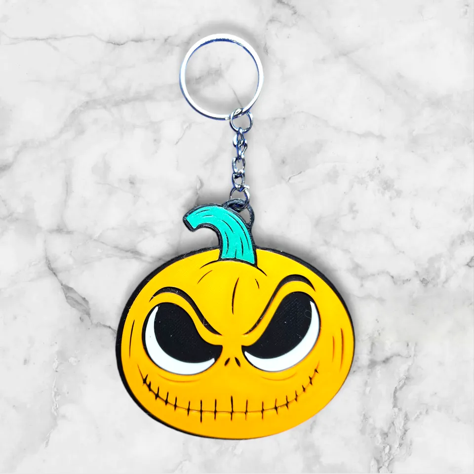 Jack Skellington Pumpkin Halloween Keychain by NoProblem | Download ...