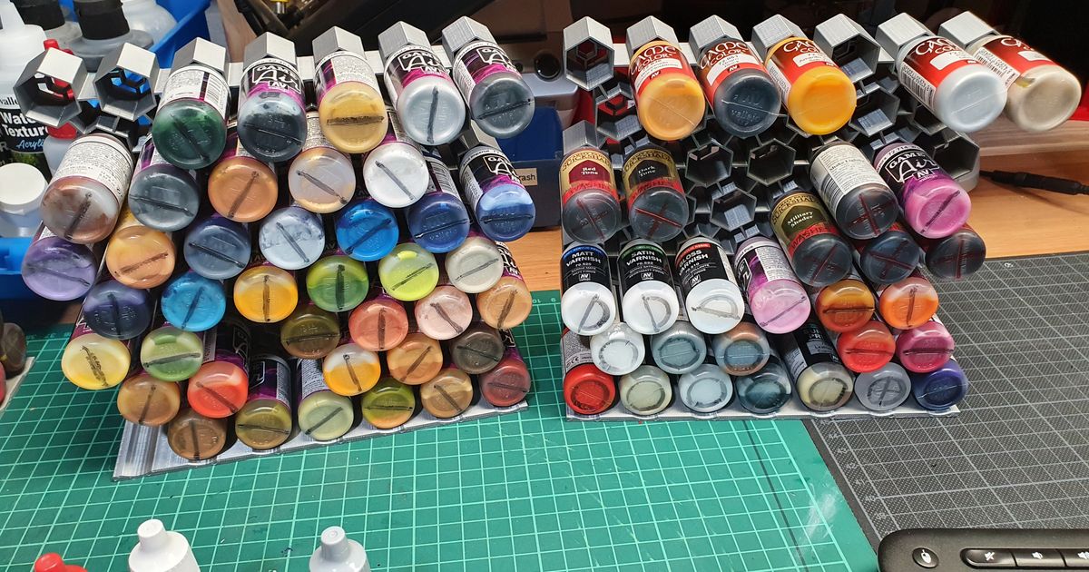 Color Dropper Bottle Rack V2 by oXiVanisher | Download free STL model ...